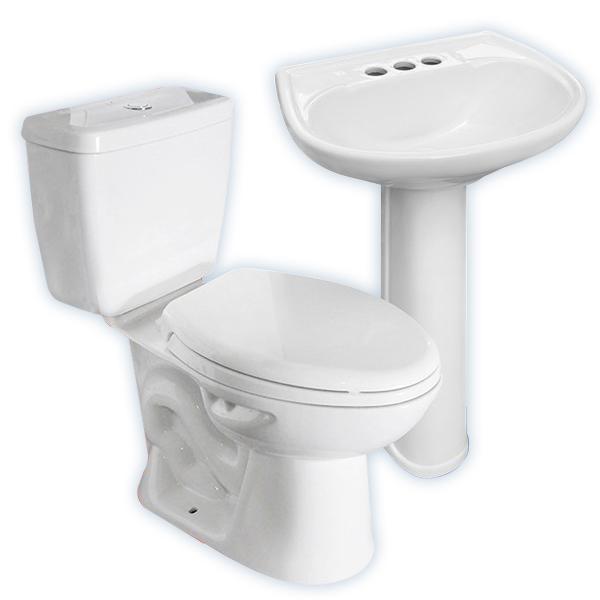 Colono Construccion - COMBO INODORO CAUACER MAX+ LAVAMANOS CIVIC