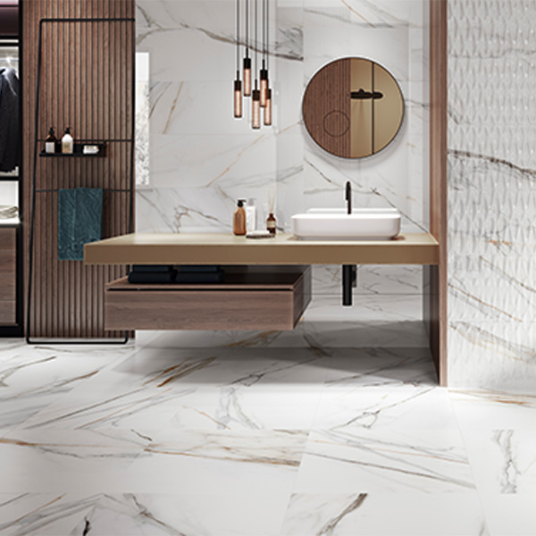 Colono Construccion - PORCELANATO RECTIFICADO 31.6X100 CALACATTA GOLD WHITE