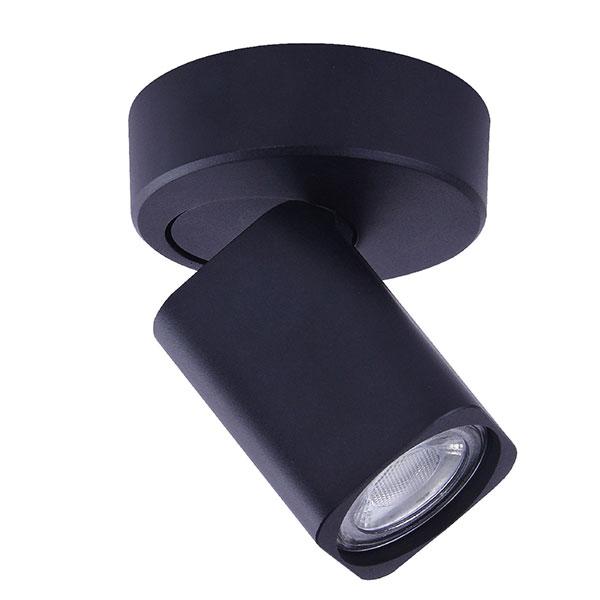 Colono Construccion - REFLECTOR SENCILLO CUADRADO LED 1L GU10 NEG 3513 ARQ