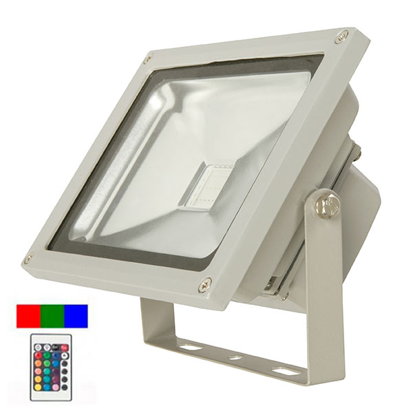 Colono Construccion - LÁMPARA REFLECTORA LED RGB 20W 03733-4