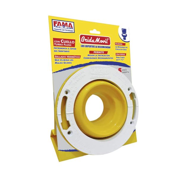 Colono Construccion - BRIDA FLEX PARA INODORO CON EMPAQUE 9591