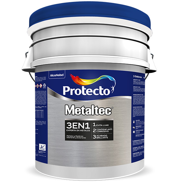 Colono Construccion - PINTURA METALTEC 3-1 NEGRA T-95 CUBETA