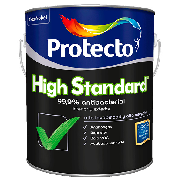 Colono Construccion - PINTURA HIGH STANDAR ANTIBACTERIAL SATIN BLANCO ...